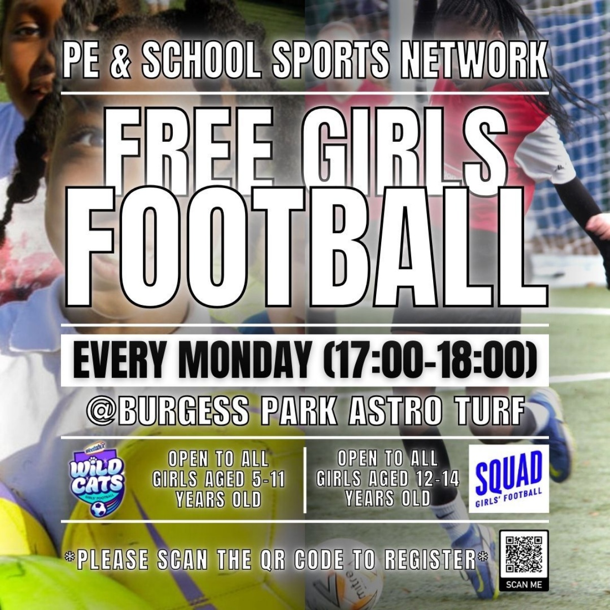 FREE Girls Football Sessions - The PE & School Sports Network